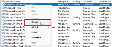 How To Find And Restart The Windows Audio Endpoint Builder To Fix Slow Device Enumeration