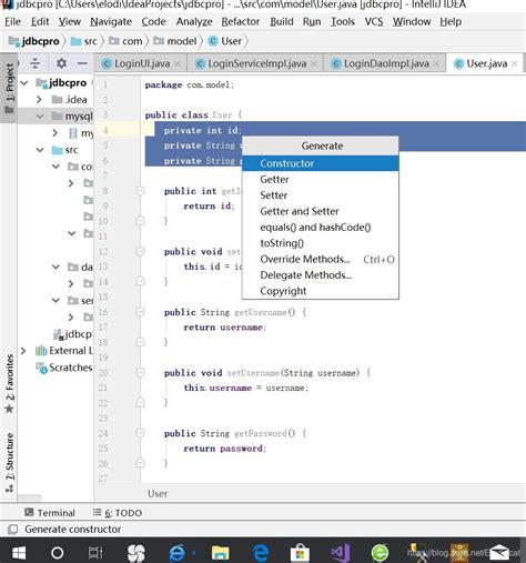 Idea自动生成getset方式和自动生成constructor方式javaconstructor选中多个 Csdn博客