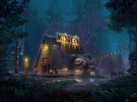 Gravity Falls Mystery Shack 4k Wallpaper Download