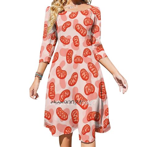 Mitochondria Square Neck Dress New Plus Size Elegant Women Waist Tight