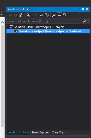How To Fix Missing File In Visual Studio Cordova Blank New App Project