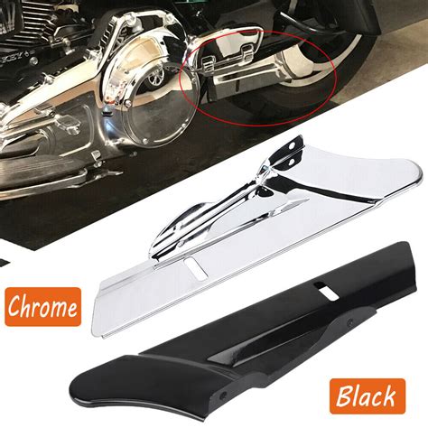 Chromeblack Rear Lower Belt Guard Cover For Harley Touring Road Street