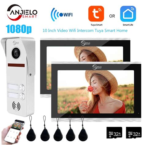 wifi intercom tuya 7 10 inch video tuya smart home video 2 doorbell sy