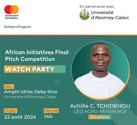 Hodonou Eric Agbe Sur Linkedin Nous Sommes Ravis De Vous Inviter à La Finale Du Concours De