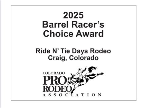 Colorado Pro Colorado Pro Rodeo Assn Barrel Racers