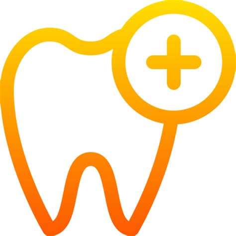 Tooth Basic Gradient Lineal Color Icon