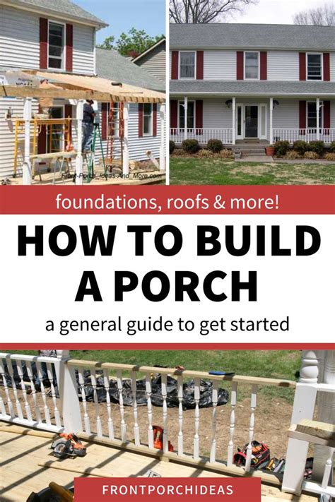 How To Build A Porch Build A Front Porch Front Porch Addition