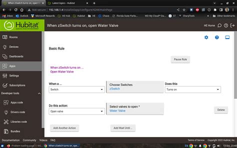 Bug Importing Basic Rule With Open Valve Action 📢 Feedback Hubitat