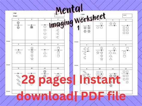 Abacus Beads Mental Imaging Worksheet Mental Visualization Mental