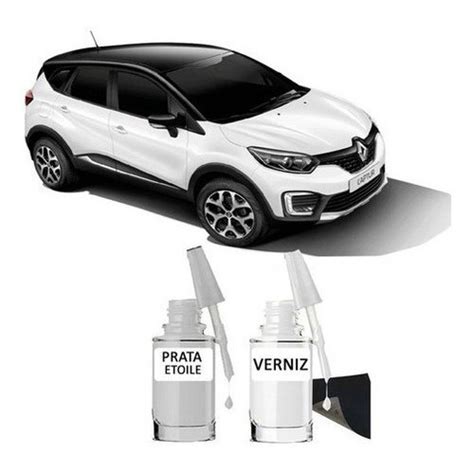 Tinta Tira Risco Automotivo Renault Captur Cor Prata Etoile Shopee Brasil
