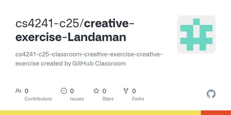 Github Cs C Creative Exercise Landaman Cs C Classroom Creative Exercise Creative