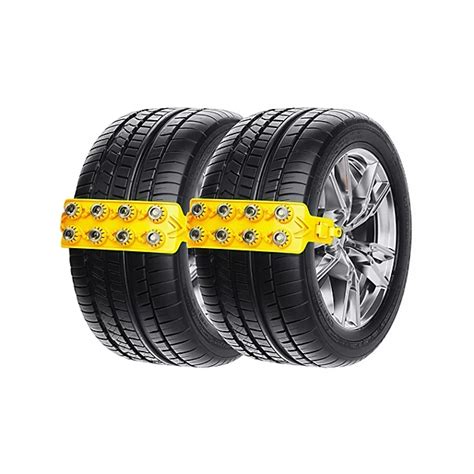 Universal Anti Slip Snow Tyre Chains Emergency Traction Straps 1 Pair