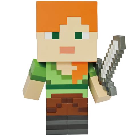 Minecraft Alex With Sword Pvc Figural Bank