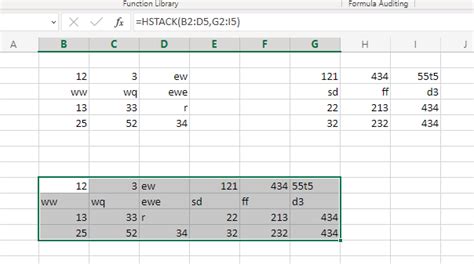 What Is The Excel Hstack Function