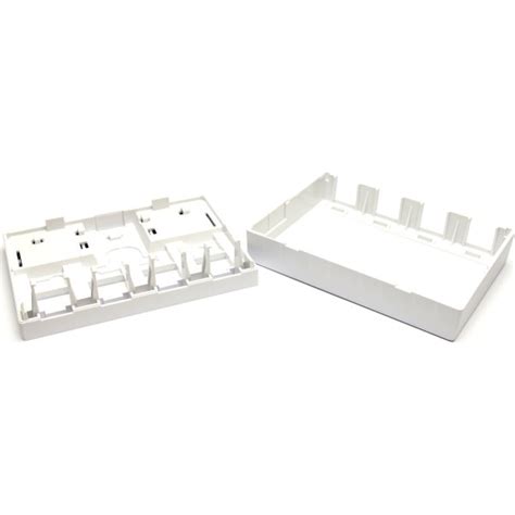 Excel 4 Port Keystone Surface Mount Box Signal White 100 021 4p