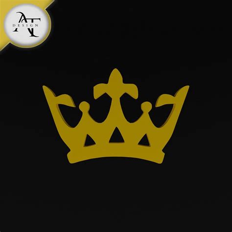 3d Printable Crown 2d Art By At Design