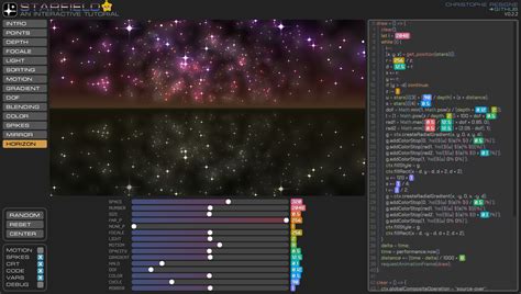 GitHub Chiptune Starfield Starfield