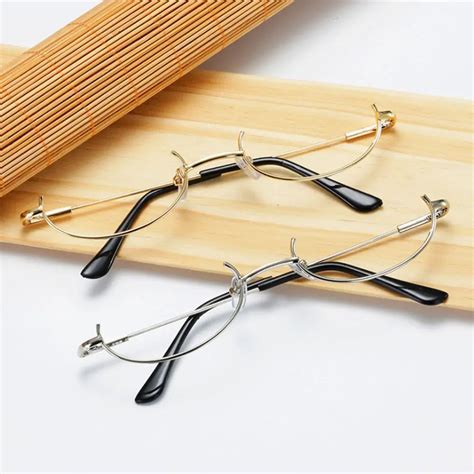 Half Frames Glasses Frame No Lens Myopia Cosplay Party Decoration Eyew