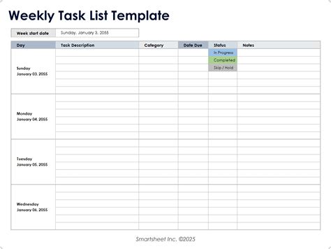 Issue List Template Excel