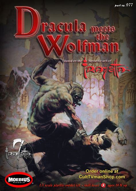 Dracula Meets The Wolfman New Moebius Kit Culttvmans Fantastic