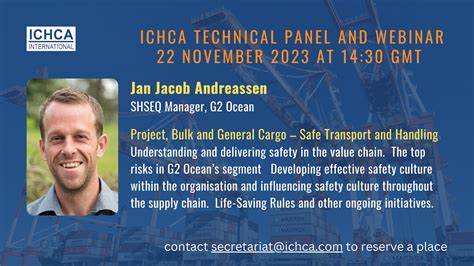 Ichca Workplace Safety In Ports And Terminals Webinar Jan Jacob Andreassen Profile Ichca