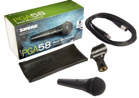 Shure Pga58 Cardioid Dynamic Vocal Microphone With Cable Amicus