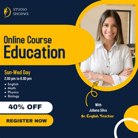 Online Learning Course Template Postermywall