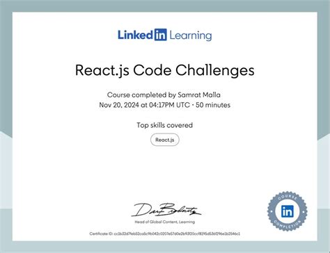 Samrat Malla On Linkedin Reactjs Webdevelopment Continuouslearning Linkedinlearning Mern