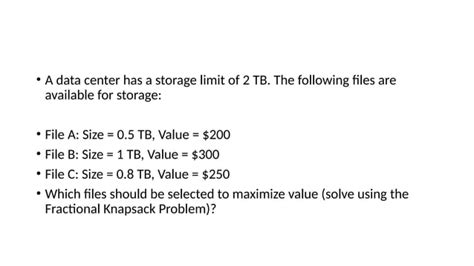 Knapsack Problem Based Questions For Practice PPT