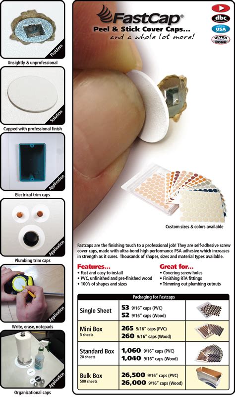 Fastcap Peel And Stick Cover Caps Fastcap