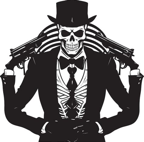 Bonefire Bullets The Ghostly Gunslinger Premium Ai Generated Vector