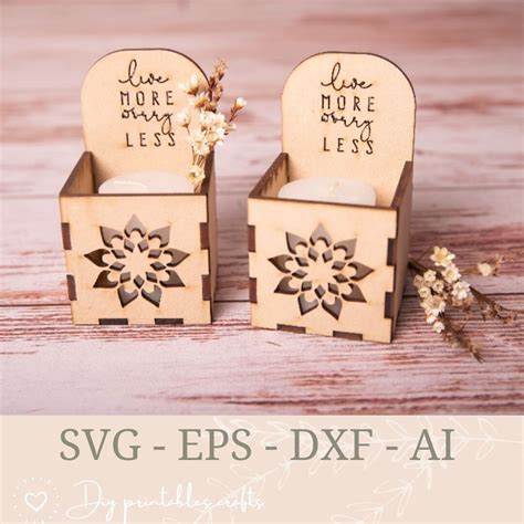 Glowforge Luminary Wedding Favor Svg Deco Party Wedding Flower