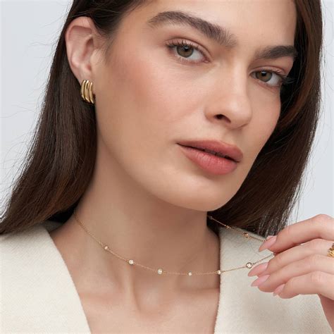 Love Spray Multi Diamond Necklace Gold Vermeil Oak And Luna