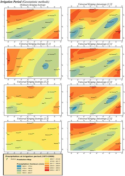Comparison Of Spatial Interpolation Methods Of Precipitation Data In Central Macedonia Greece