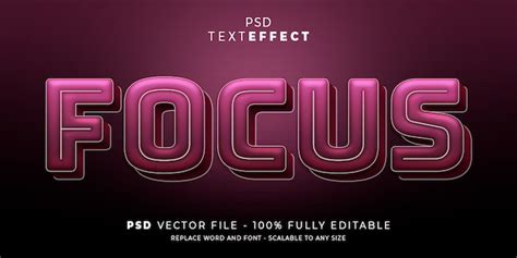 Premium PSD Focus Text Effect