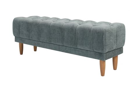 Banco De Pé De Cama Contemporâneo Scarlett Heavens Em Tecido Em