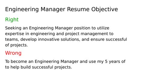 Top 18 Engineering Manager Resume Objective Examples
