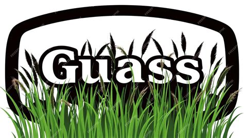 A Logo For Glassware Glassware Is Shown In A Green And Black Frame