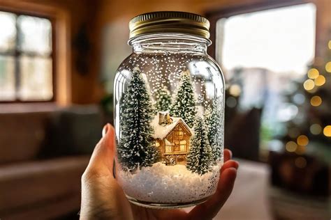 Diy Mason Jar Snow Globe