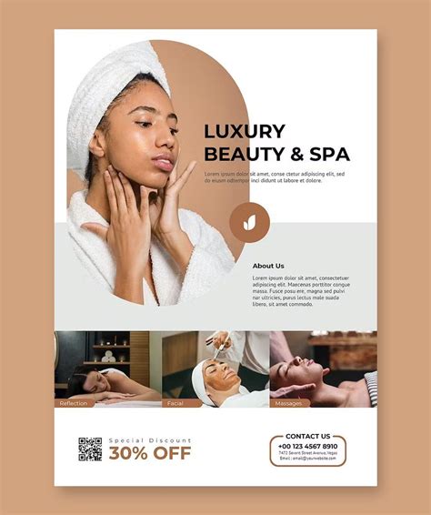 Beauty Care And Spa Flyer Template Psd Spa Flyer Beauty Posters