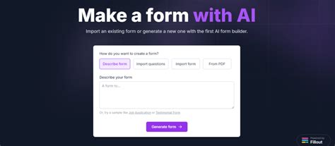 Fillout Form Builder Create Form With Ai Without Coding