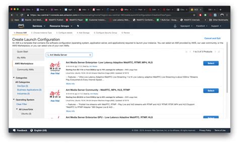 how to setup scalable ultra low latency streaming cluster in aws ant