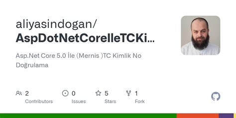 GitHub aliyasindogan AspDotNetCoreIleTCKimlikNoDogrula Asp Net Core İle Mernis TC
