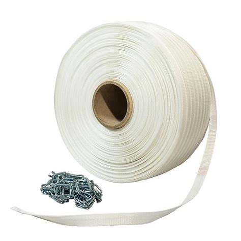 Pack 1 Feuillard De Cerclage Tressé 16 Mm X 850 M 250 Boucles