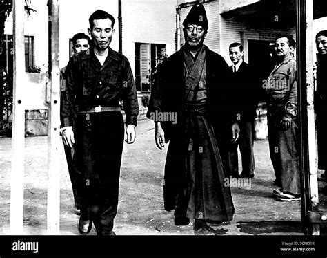 Japanese War Criminals Released Yagi Left And Hatakeyama Walking