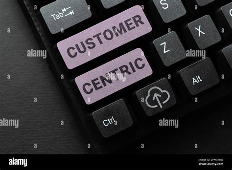 Text Showing Inspiration Customer Centric Word Written On Process Of