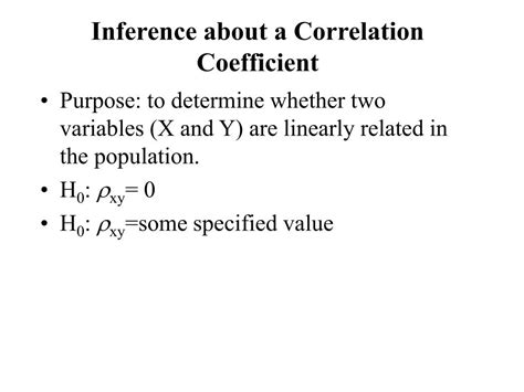 Ppt Topics Significance Testing Of Correlation Coefficients