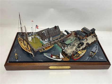 Nautical Diorama Of Carlyle Cove In Maine For Sale At 1stdibs