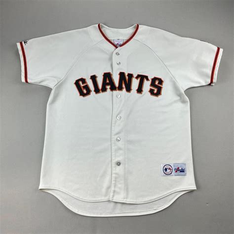 Vintage San Francisco Giants Jersey Mens Large Cream Depop