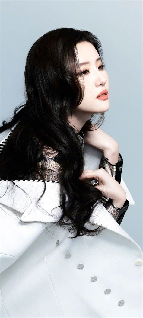 刘亦菲 侧脸 白色衣服 高清手机壁纸phone高清大图彼岸桌面